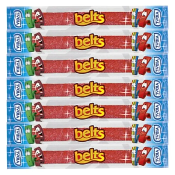 Fizzy Strawberry Belts - 10 Pack - retro sweets - fizzy sweets - pick ...