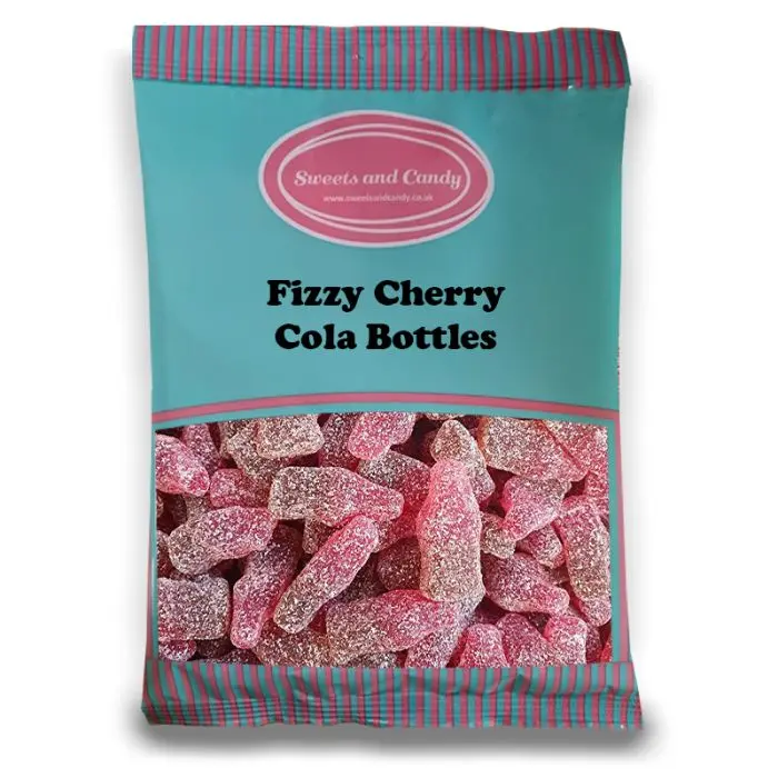 Vegan Fizzy Cherry Cola Bottles 1Kg - Pick and Mix Sweets - Retro ...