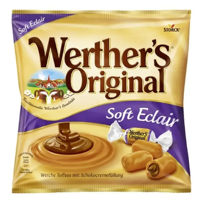 Werthers Original Soft Eclairs 100g - Traditional Sweets - Butterscotch