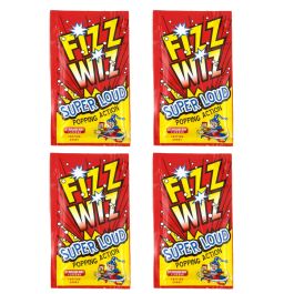 Fizz Wiz Strawberry Popping Candy - Pack of 4 - Retro Sweets - Popping ...