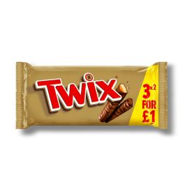Twix - 3 Pack - Chocolate Bars - Multipack Chocolate and Sweets - Retro ...
