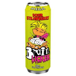 Brain Licker Drink Sour Strawberry 500ml - Brain Licker Sweets - Sour ...