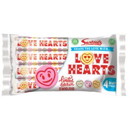 Swizzels Love Hearts 4 Pack - Retro Sweets - Wedding Sweets