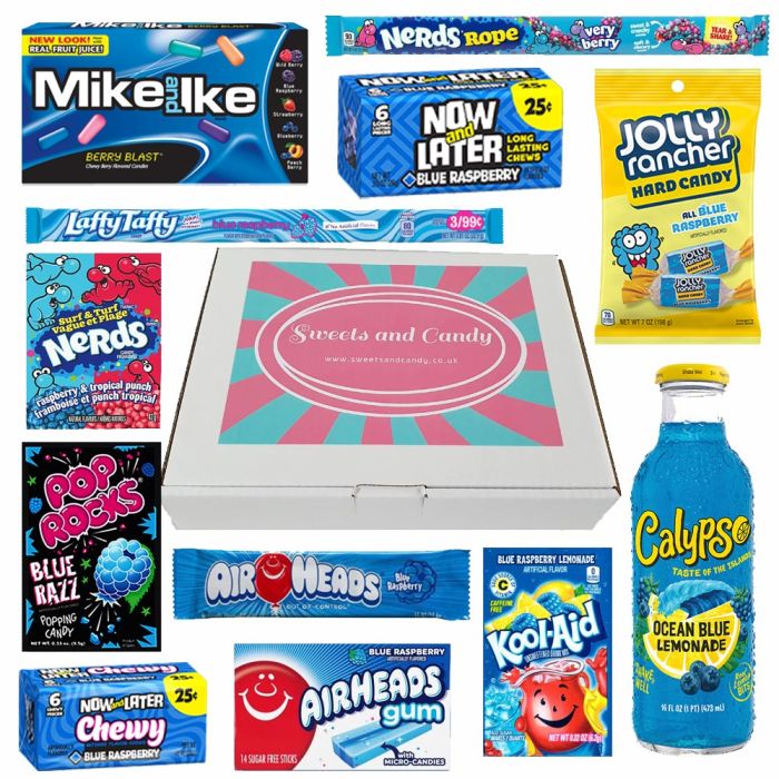 American Blue Sweets Hamper Box - American Sweets - Sweets Hamper ...