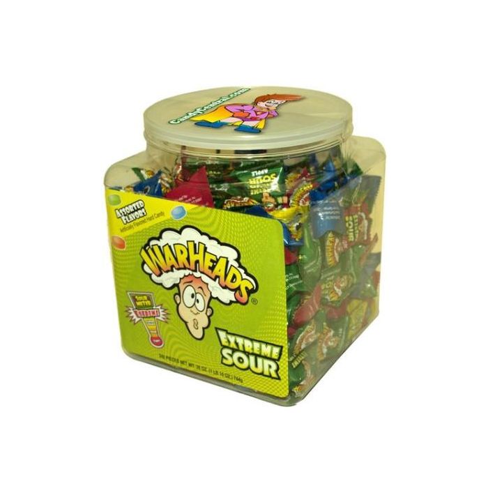 Warheads Extreme Sour Hard Candy Tub - American Sweets - American Candy