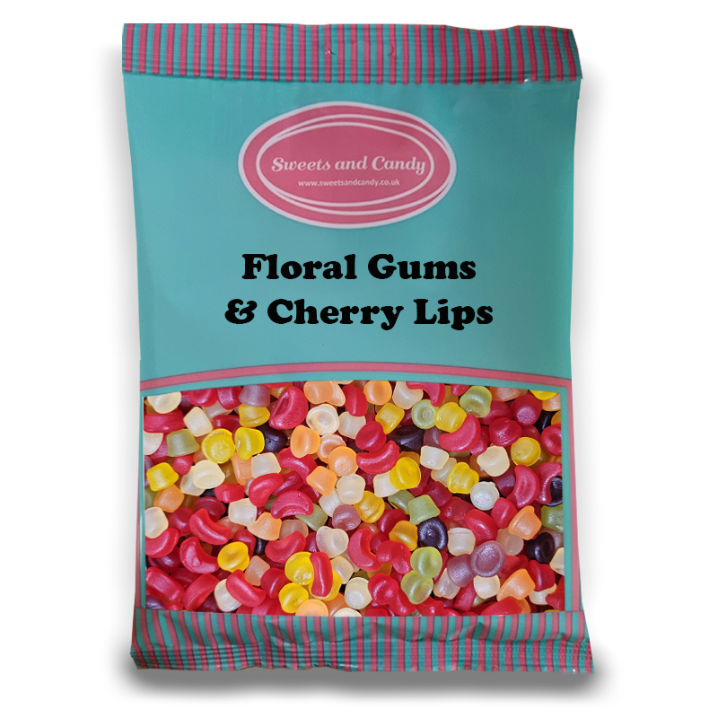 Floral Gums and Cherry Lips 1Kg - Pick and Mix Sweets - Boiled Sweets ...