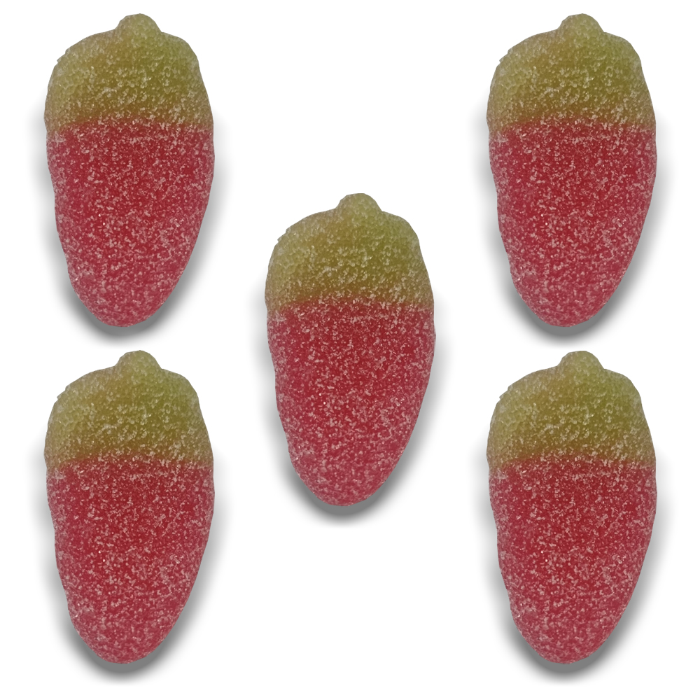 Giant Fizzy Strawberries 120g - Retro Sweets - Pick and Mix Sweets ...