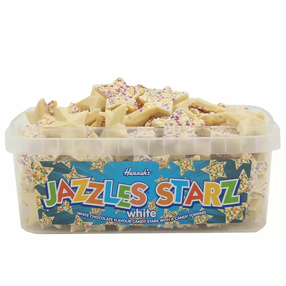 White Chocolate Starz - Tub of 120 - Retro Sweets - Pick and Mix Sweets ...