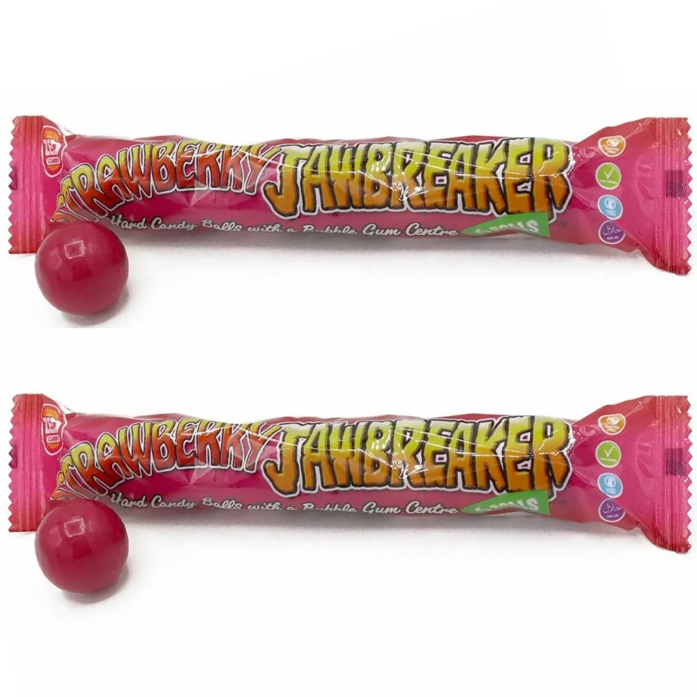 Strawberry Jawbreakers - 2 Pack - Retro Sweets - Pick and Mix Sweets ...