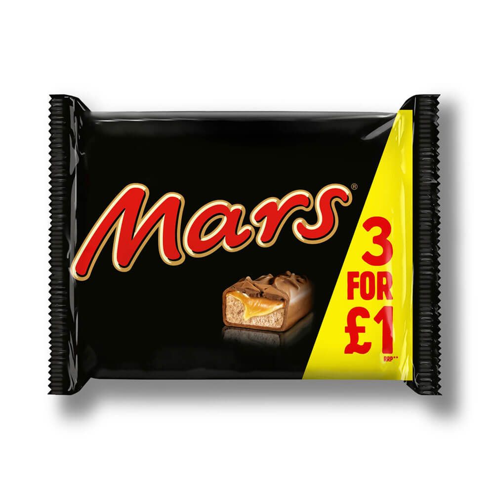 Mars Bar - 3 Pack - Chocolate Bars - Multipack Chocolate and Sweets ...
