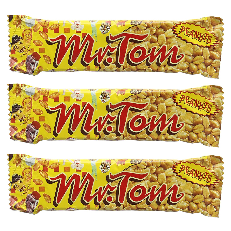 Mr Tom Peanut Bars - 3 Pack - Chocolate Bars - Multipack Chocolate and ...
