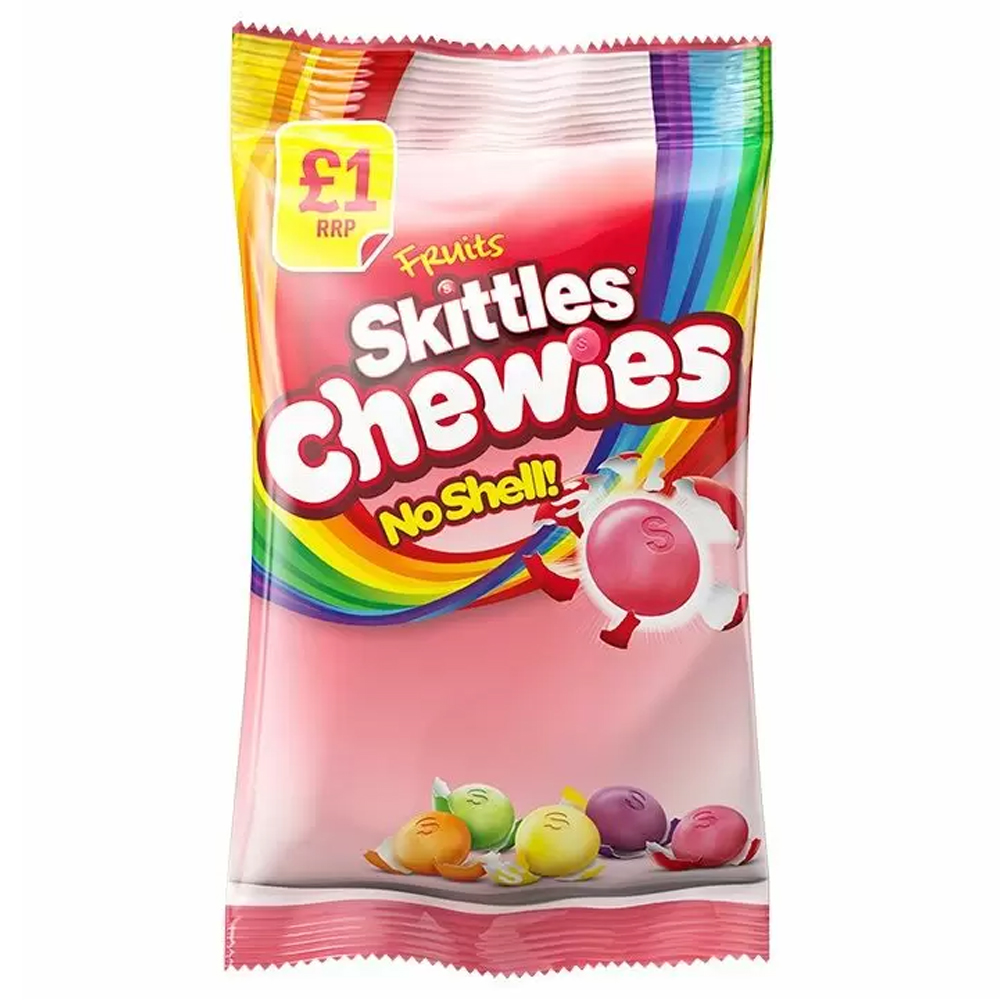 Skittles Chewies Fruits 125g - Retro Sweets - One Pound Sweets - Pick ...