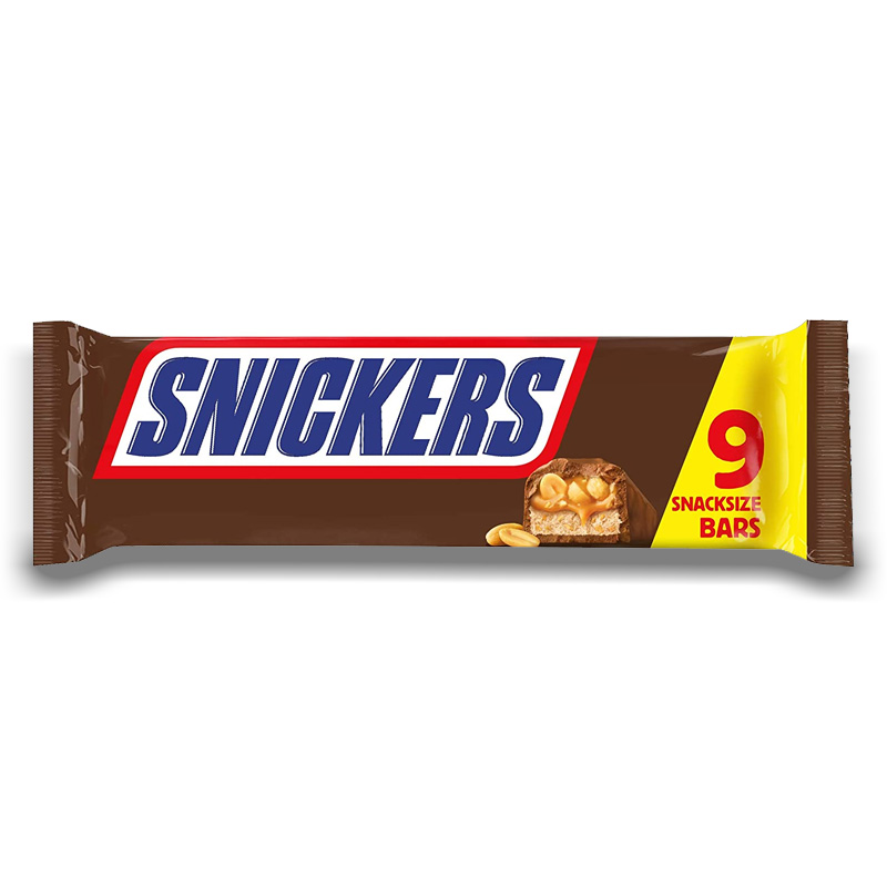 Snickers 9 Pack - Multipack Chocolate - Chocolate Bars - Retro Sweets