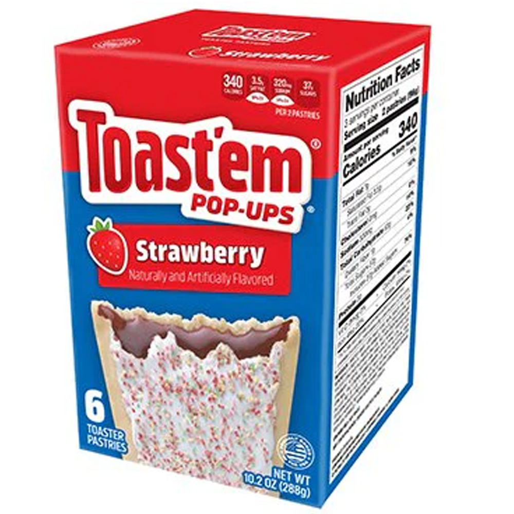 Toast'em Frosted Strawberry Pop Ups - Pop Tarts - American Pop Tarts ...