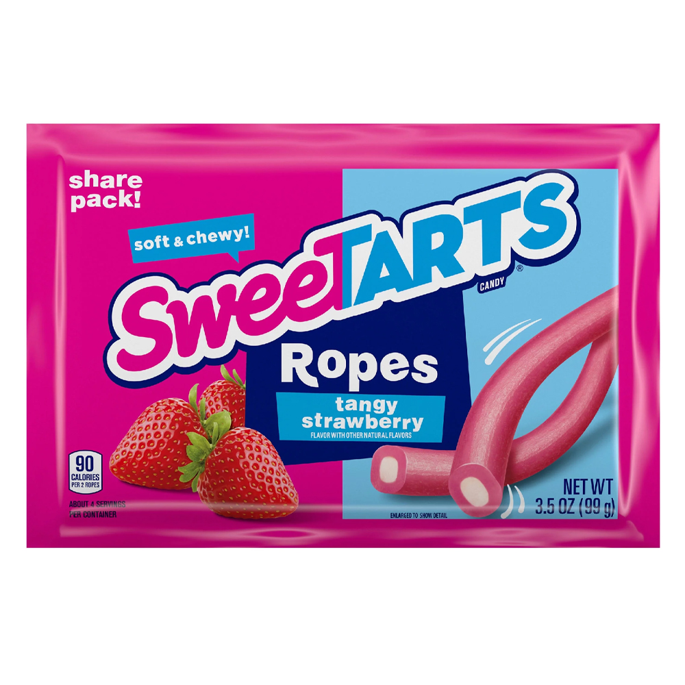 Sweetarts Ropes Strawberry 99g - American Sweets - American Candy ...