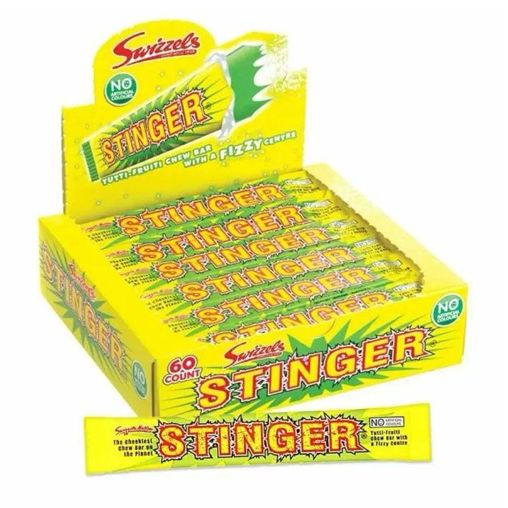 Swizzels Stinger Chew Bars 60 Pack - Retro Sweets - Chewy Sweets