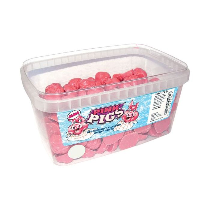 Porky Pigs - Tub of 120 - Sweet Tubs - Retro Sweets - Pick and Mix Sweets