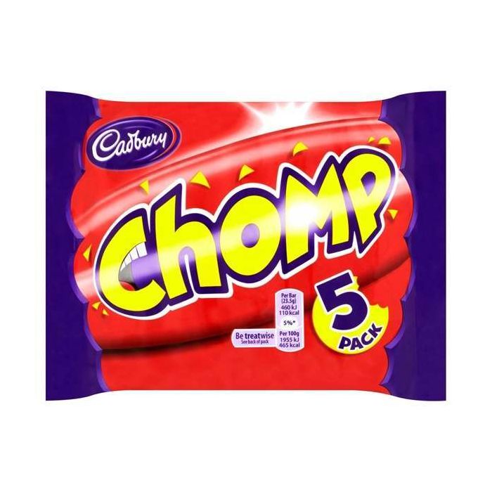 Cadbury Chomp - 5 Pack - Chocolate Bars - Multipack Chocolate and ...