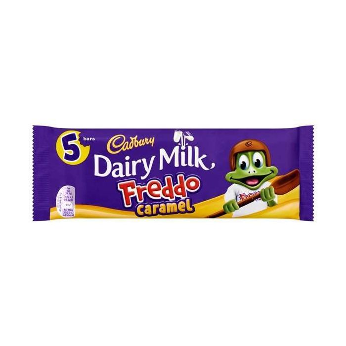 Cadbury Dairy Milk Freddo Caramel 5 Pack - Chocolate Bars - Multipack ...