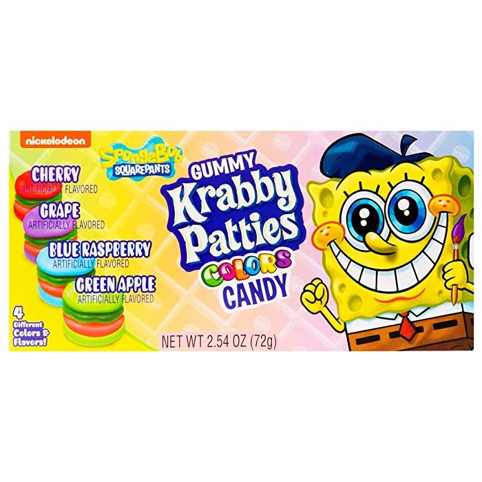 Spongebob Krabby Patties Colours Theatre Box - American Sweets ...