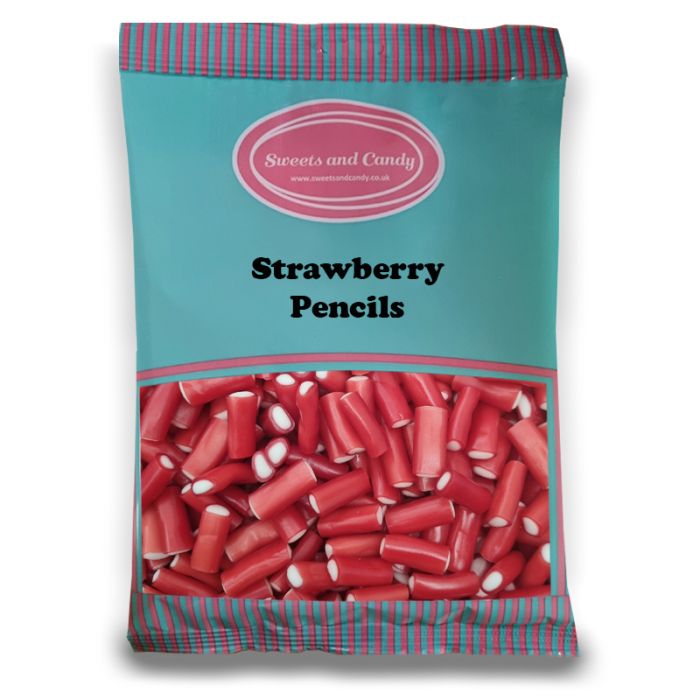 Strawberry Pencils 1Kg - Pick and Mix Sweets - Retro Sweets - Chewy ...