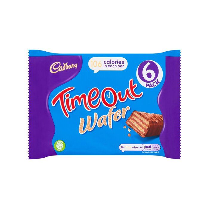 Cadbury Timeout - 6 Pack - Chocolate Bars - Chocolate Sweets