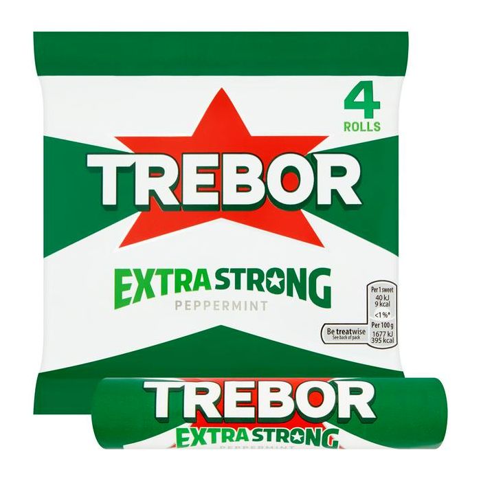 Trebor Extra String Mints - 4 Pack - Mint Sweets - Retro Sweets ...
