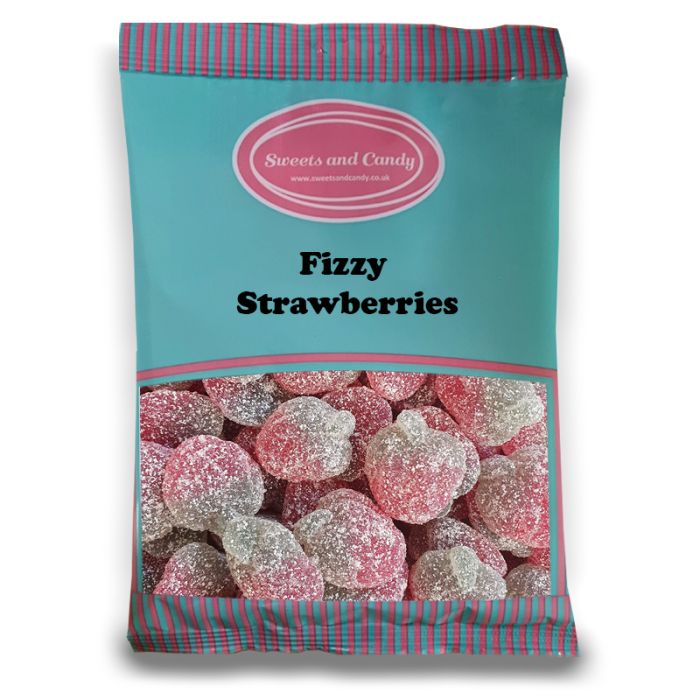 Vegan Fizzy Strawberries 1Kg - Pick and Mix Sweets - Retro Sweets ...