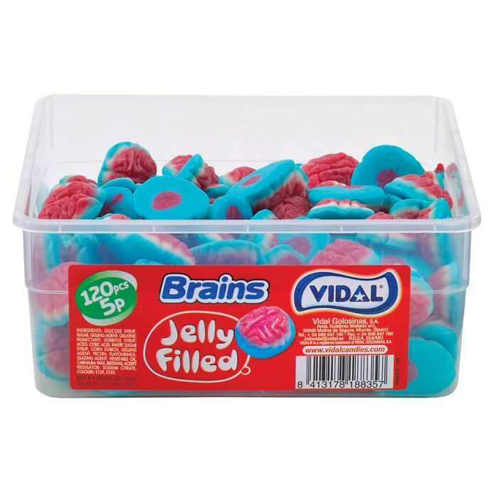 Jelly Filled Brains - Tub of 120 - Retro Sweets - Pick and Mix Sweets ...